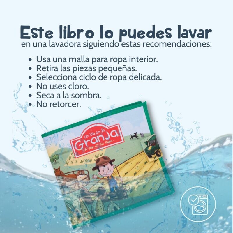 Libro de textura Un día en la granja